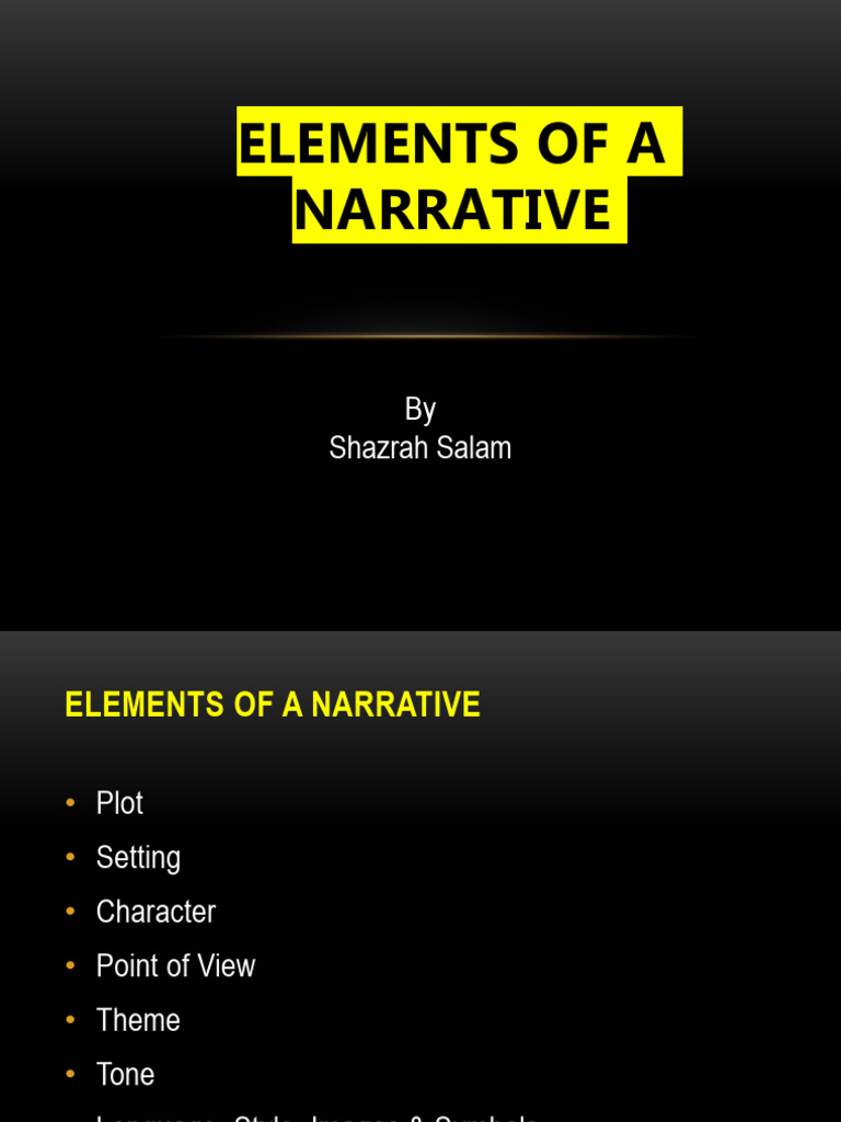 Key Elements of Narrative Writing | PDF | Narration | Narrative