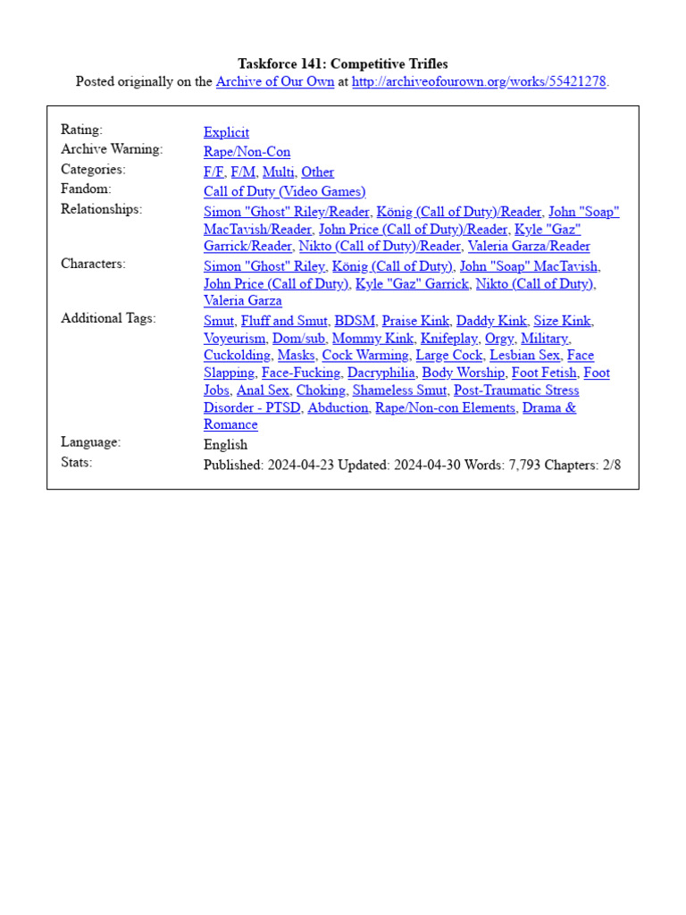 Taskforce 141 | PDF | Hand