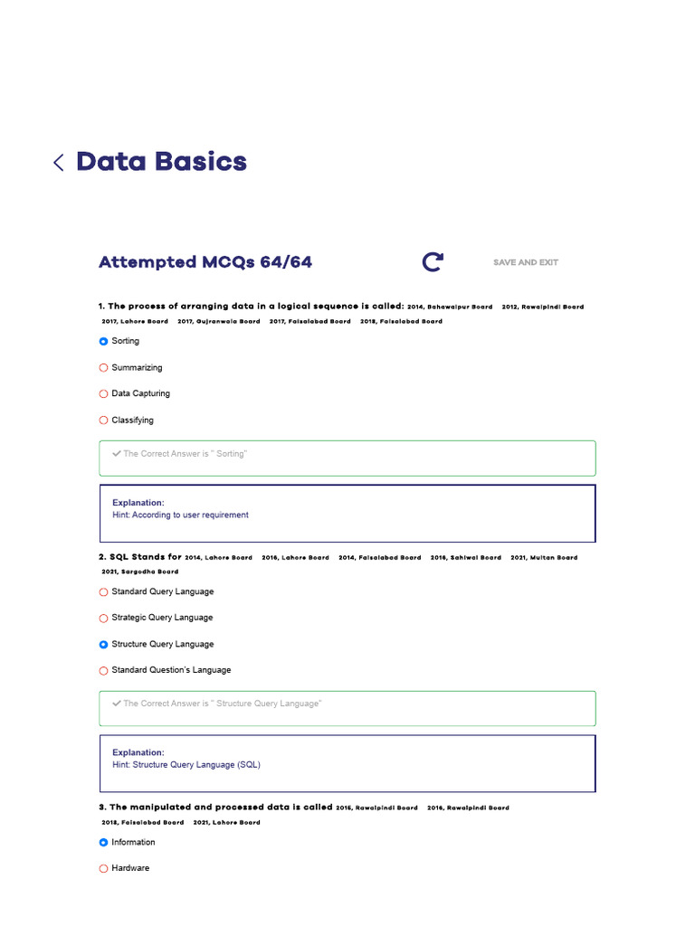 Data Basics 1-10 Solve | PDF | Sql | Computer Programming