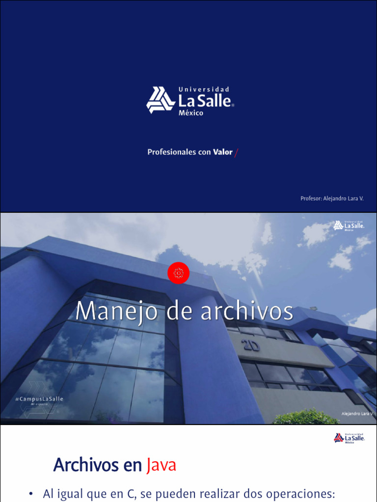 Manejo de Archivos en Java | PDF | Archivo de computadora | Desarrollo de software