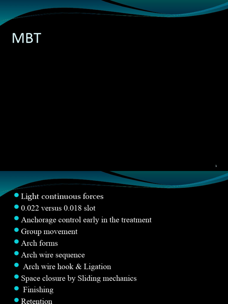 MBT 2 | PDF | Orthodontics | Human Tooth
