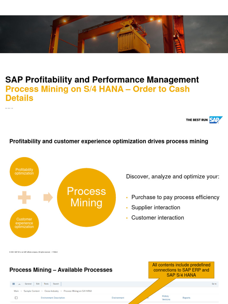 Process Mining for S/4 HANA Optimization | PDF | Performance Indicator ...