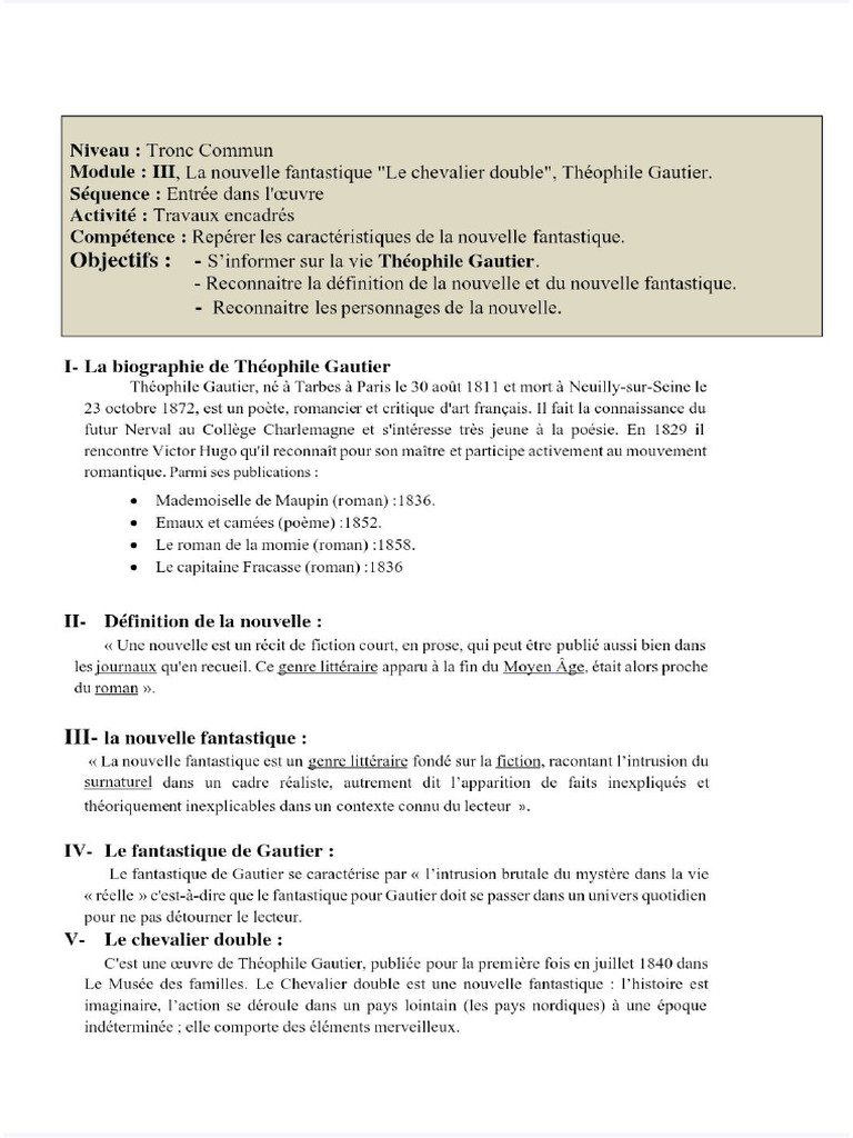 Chevalier Double | PDF