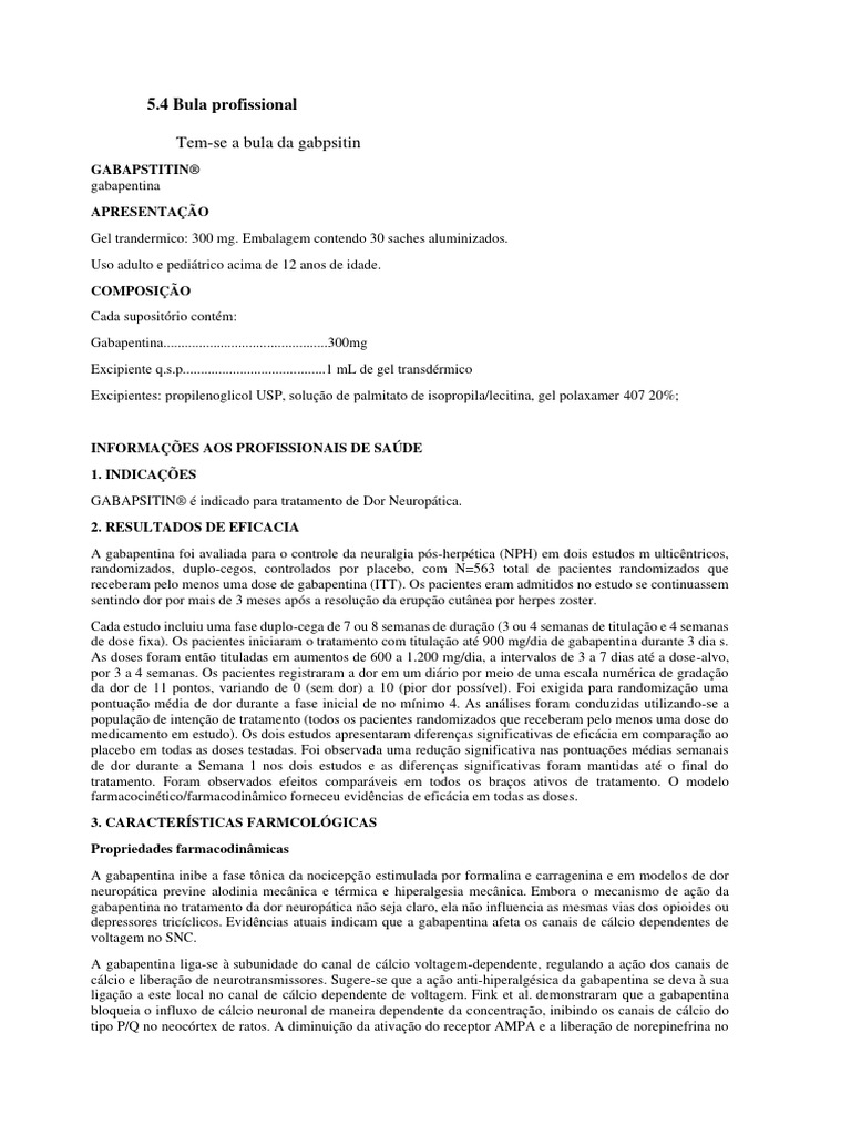 Bula Profissional | PDF | Opioide | Dor