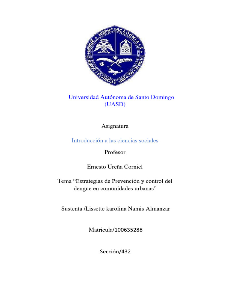 Estrategias - de - Prevención - y - Control - Del - Dengue - en ...