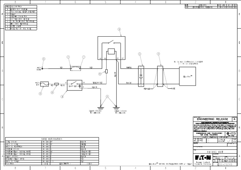 Eaton ELocker Wiring Schematic | PDF | Relay | Wire