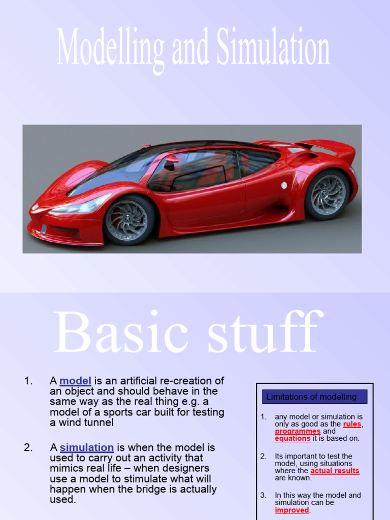 Modelling Application | PDF | Simulation | Spreadsheet