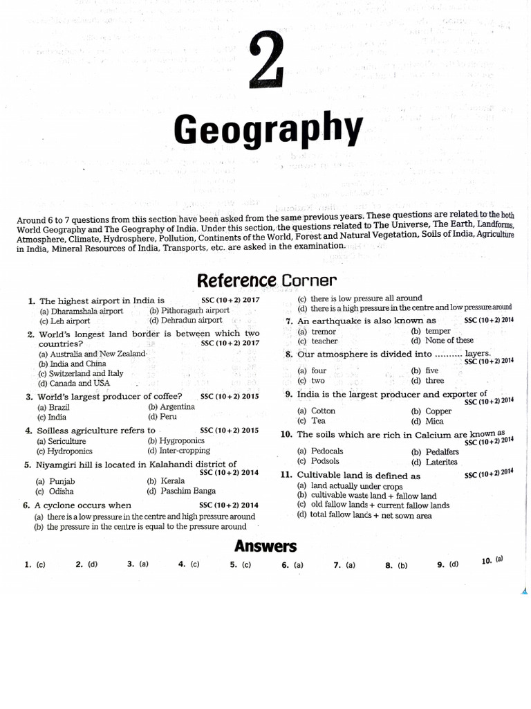 Geography Notes | PDF
