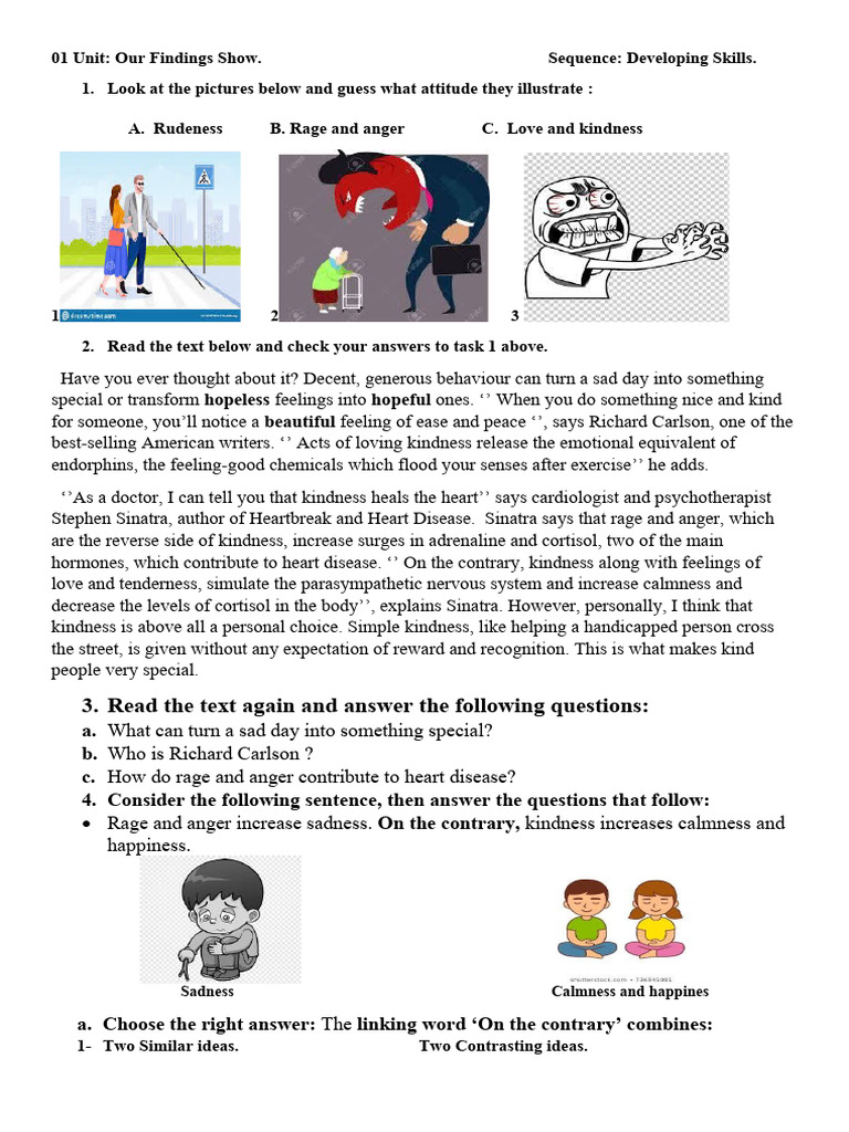 Expressing Contrast+Forming Adjectives Suffixes Ful and Less (Our ...