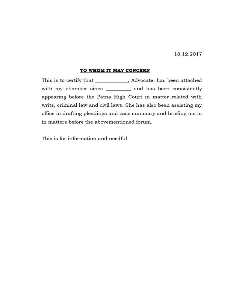 Experience Certificate PHC | PDF | Law