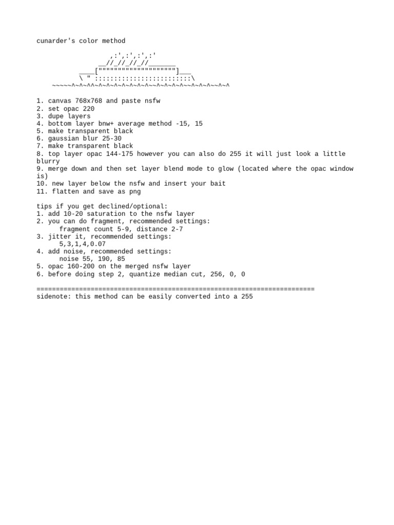 Cunards Color Method | PDF