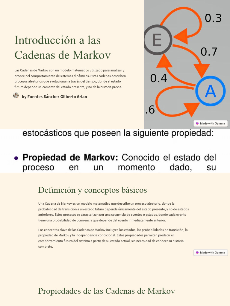 Introducción a Cadenas de Markov | PDF | Cadena Markov | Distribución de veneno