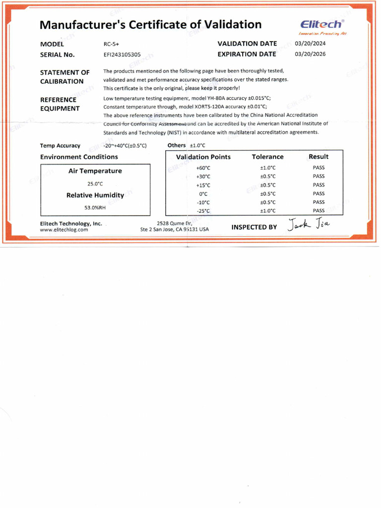 Certificado RC5+TE - Abril | PDF