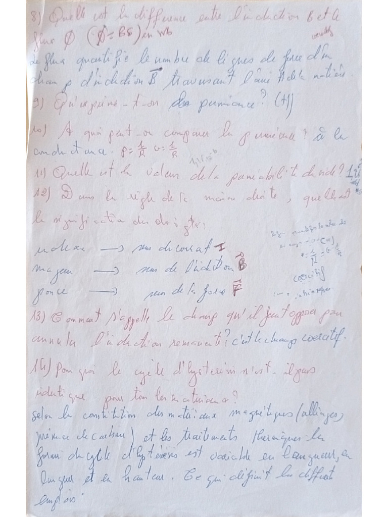 Inductance. Exo & Correction | PDF