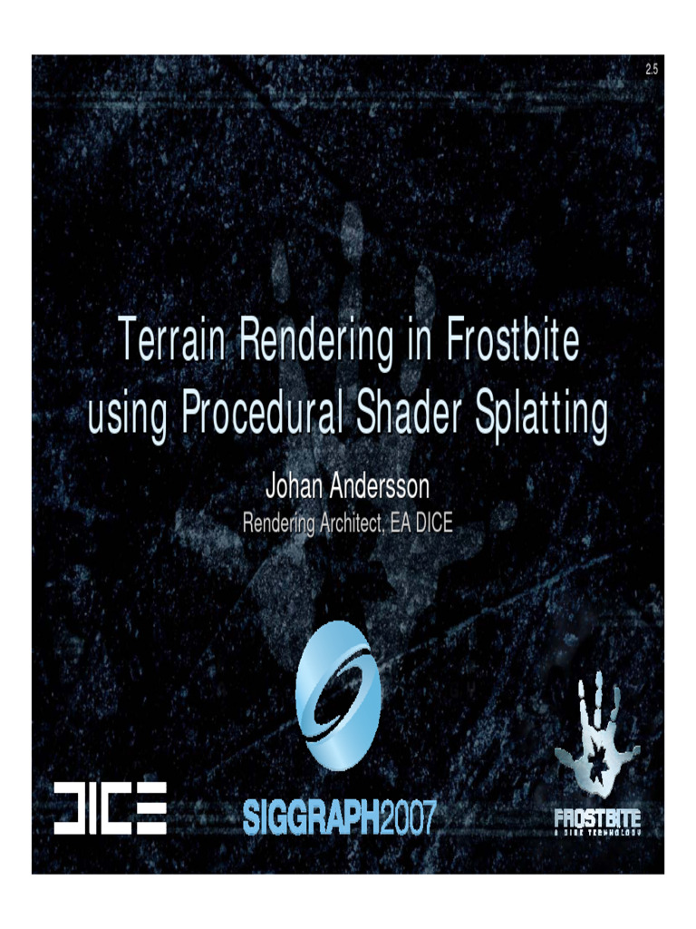 Andersson TerrainRendering (Siggraph07) | PDF | Shader | Texture Mapping