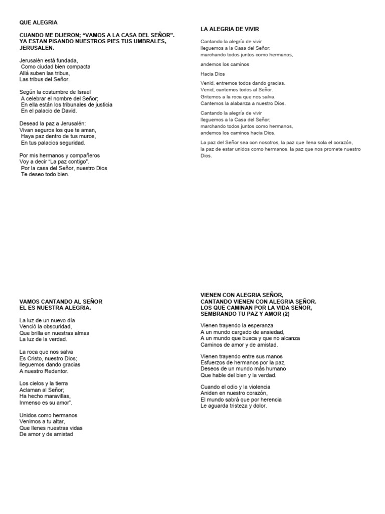 Libro de Cantos Original | PDF | eucaristía | Amor