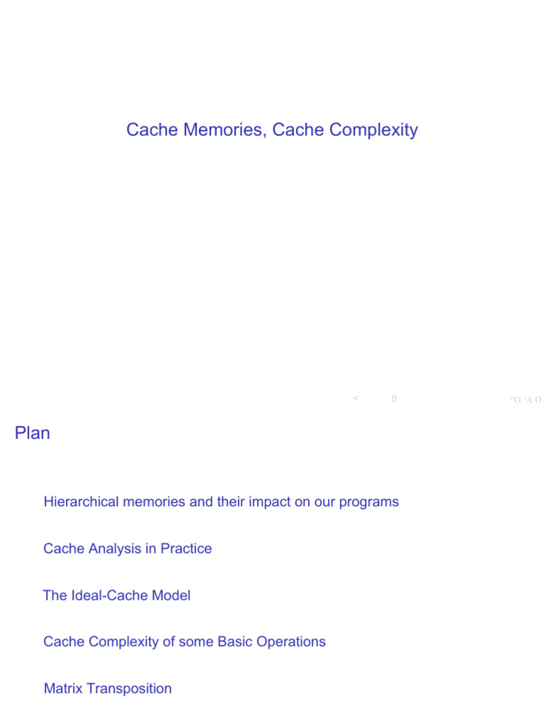 2 Cache Complexity | PDF | Computer Data | Computer Programming