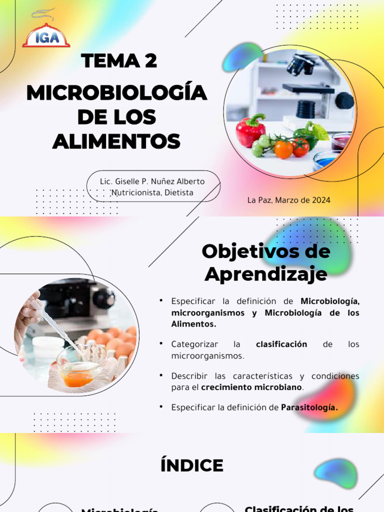 Tema 2. Microbiología de Los Alimentos | PDF | Microorganismo | Las ...