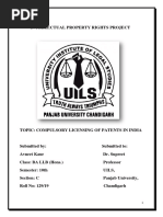 IPR Project Topics | PDF | Intellectual Property | Patent
