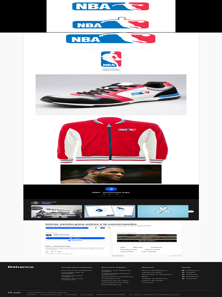 NBA - Horizontal Logo en Behance | PDF | Internet | ciberespacio