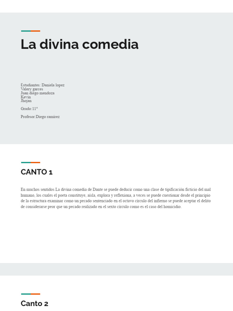 Presentación Sin Título | PDF | Paraíso | Divina Comedia