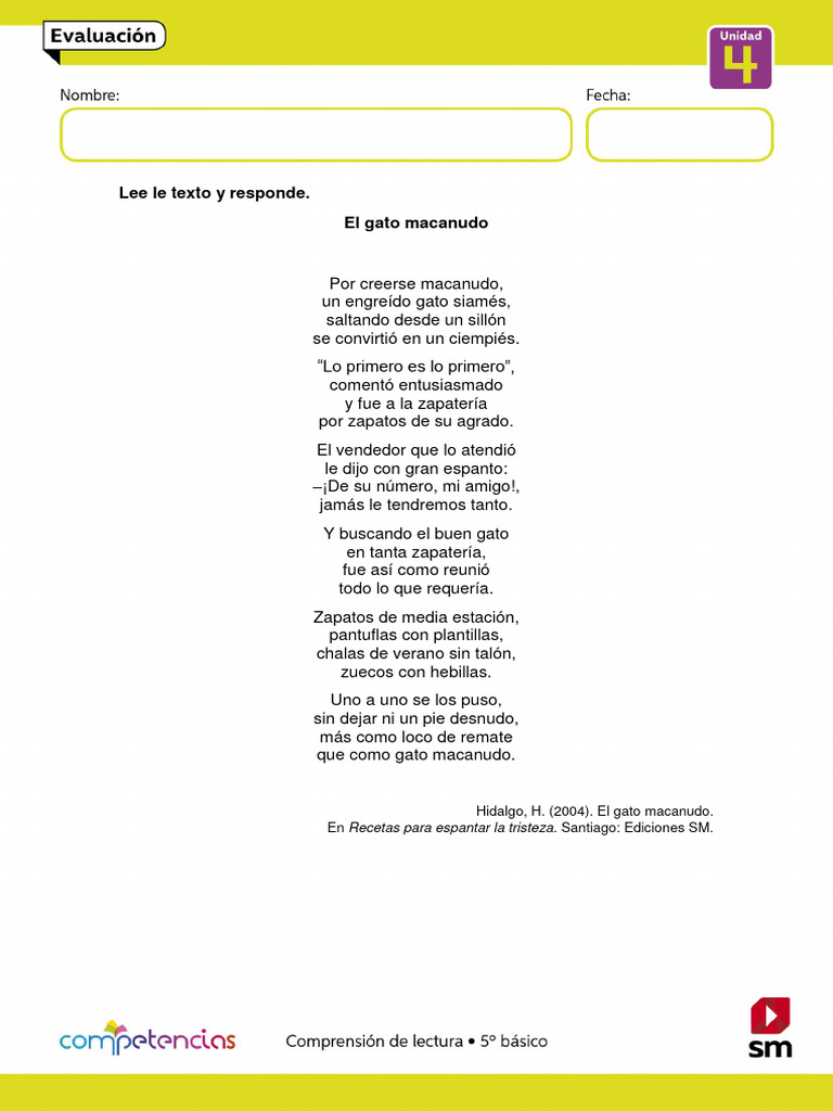 Evaluación Unidad 4 | PDF | Aves