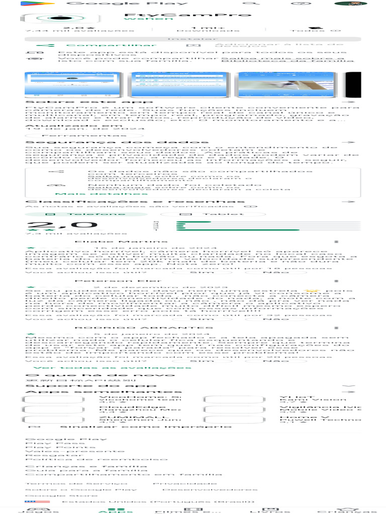 FtyCamPro - Apps No Google Play | PDF | Aplicativo para celular | Rede de computadores