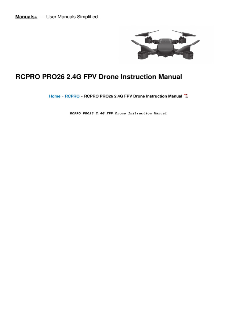 Rcfpvpro Instmanual (En) | PDF | Rechargeable Battery | Battery Charger