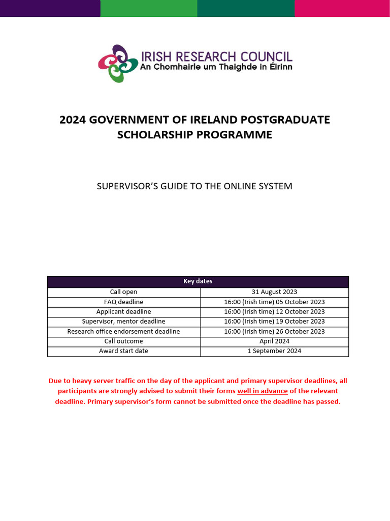 Supervisors Guide To The Online System - GOIPG 2024 1 | PDF | Password ...