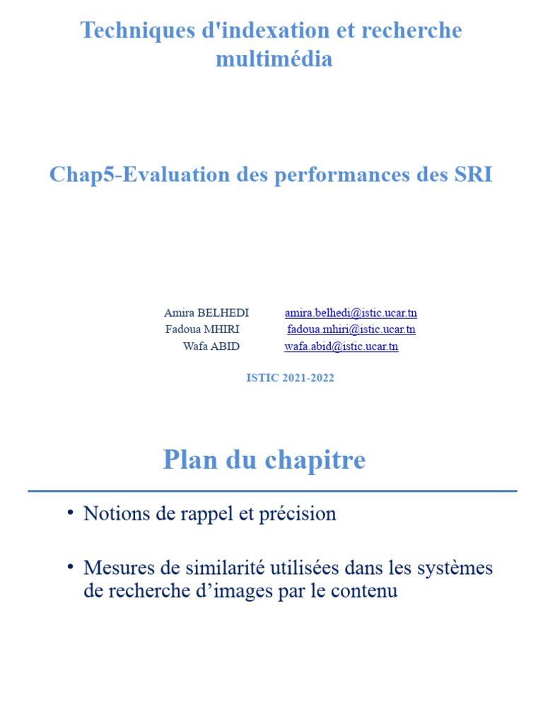 TIRM Chapitre5 | PDF | Indexation automatique de documents