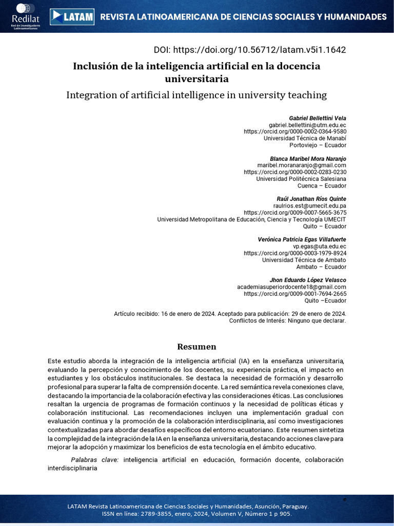 Inclusion de La Inteligencia Artificial en La Doce | PDF | Inteligencia ... Inclusion de La Inteligencia Artificial en La Doce | PDF | Inteligencia ...