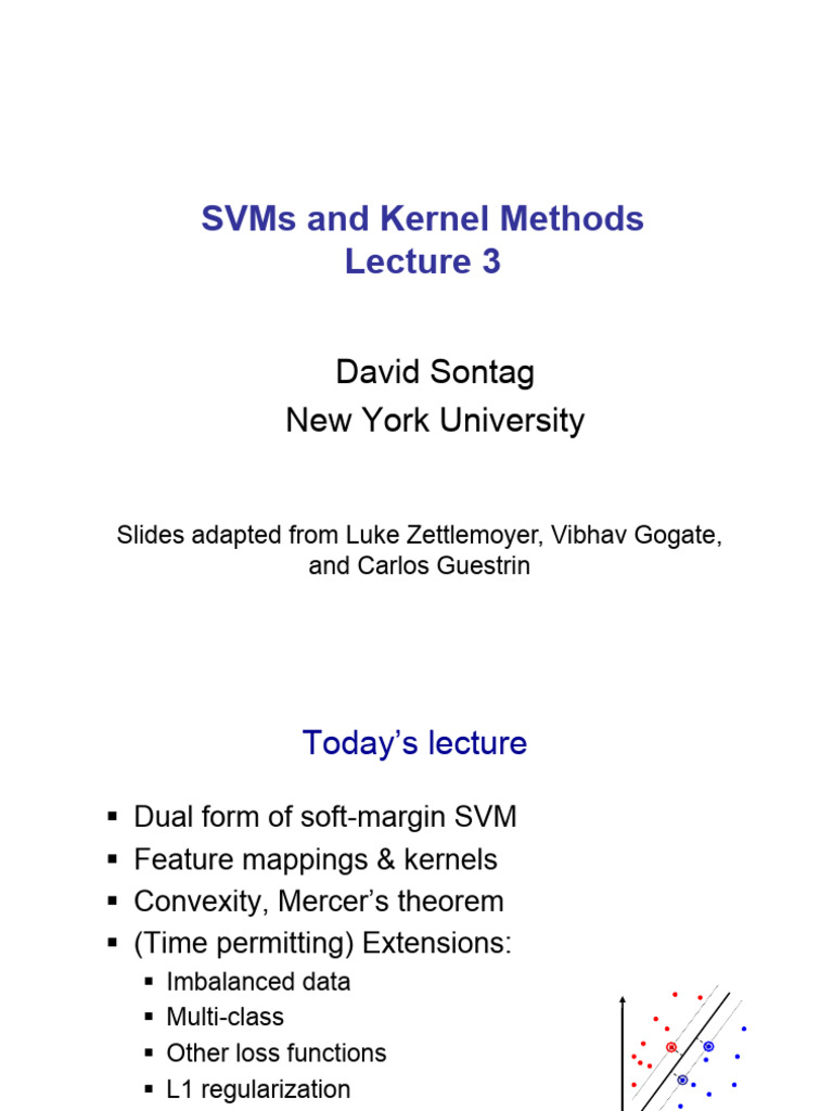 lecture3 (2) | PDF | Support Vector Machine | Normal Distribution