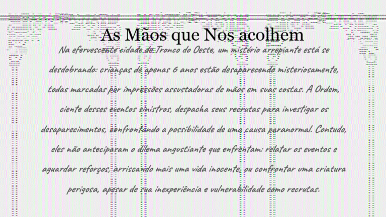 As Mãos Que Nos Acolhem (1) | PDF