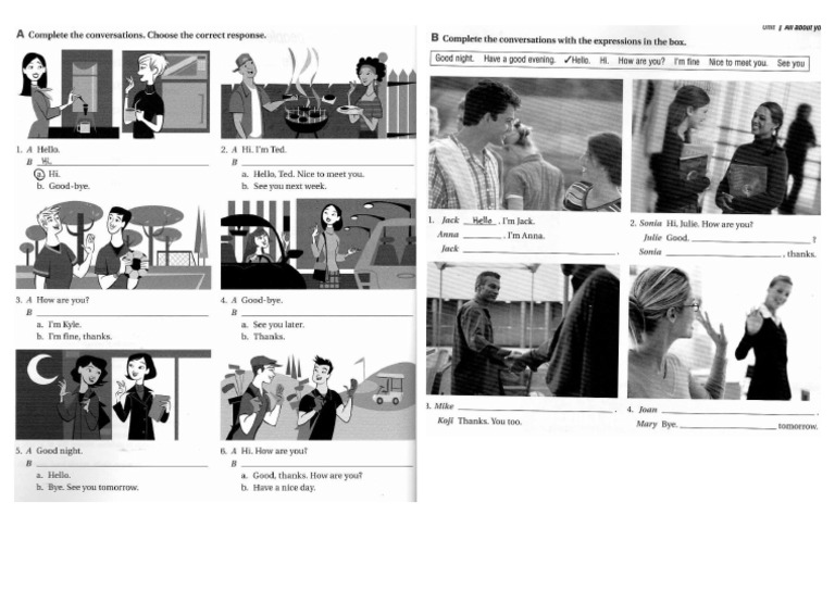 Atividade - Greetings | PDF