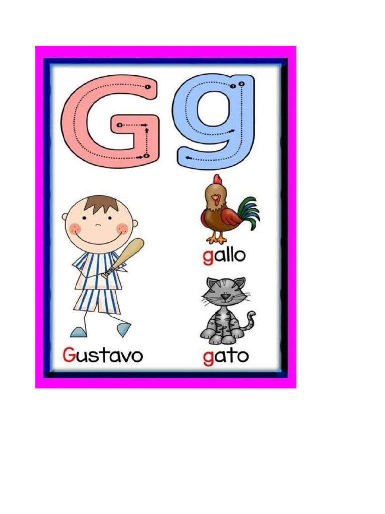 ejercicios con la letra g h ch | PDF