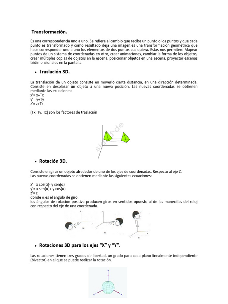 _GLOSARIO MATRICES Y TRANSFORMACIONES GEOMETRICAS 2D, 3D | PDF ... _GLOSARIO MATRICES Y TRANSFORMACIONES GEOMETRICAS 2D, 3D | PDF ...
