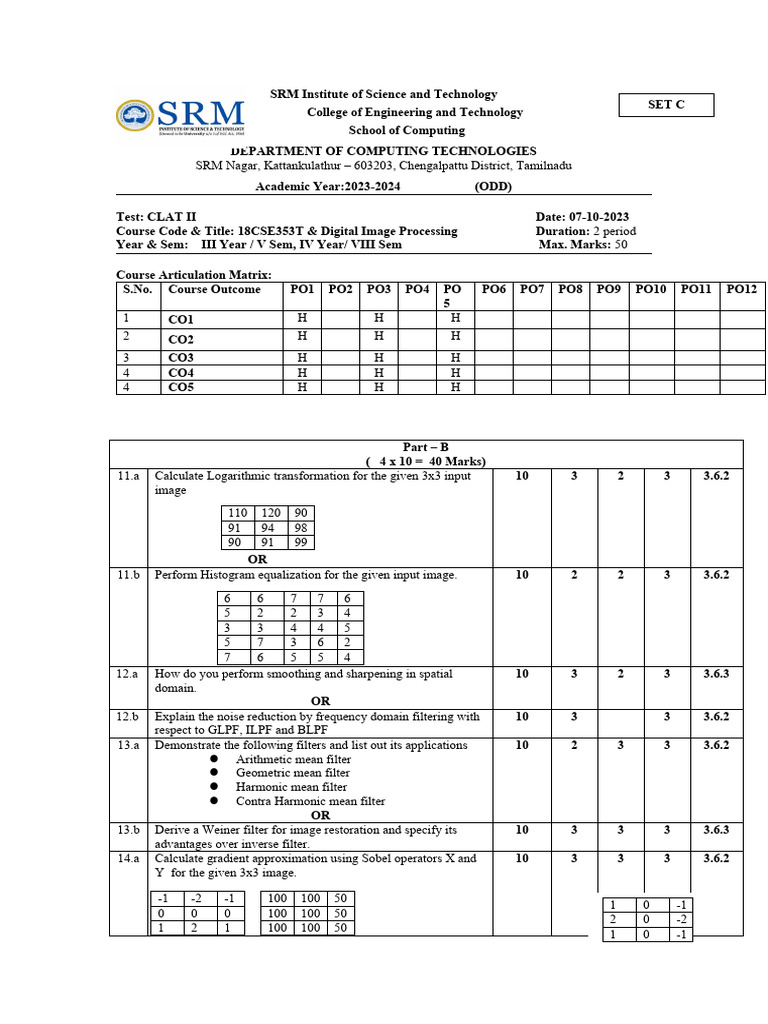 B3 An Part B Pdf Imaging Image Processing