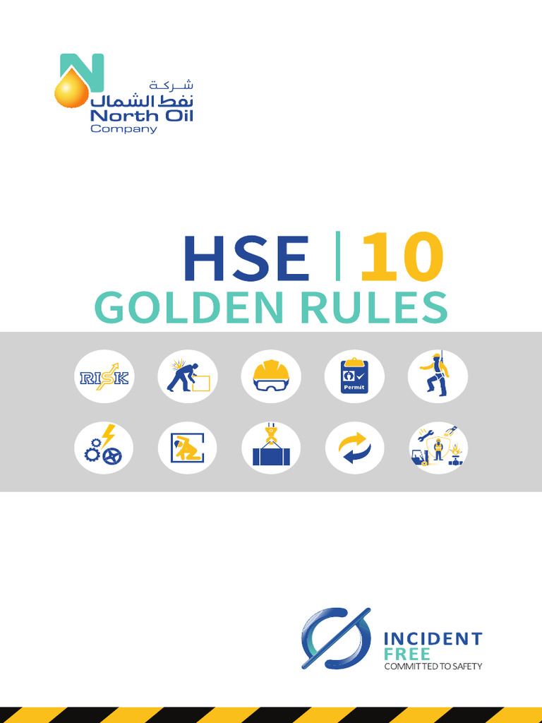 10 HSE Golden Rules Booklet | PDF | Personal Protective Equipment ...
