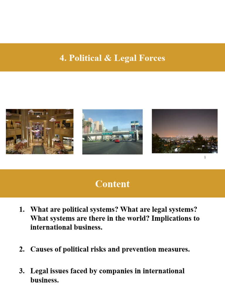 4 Political and Legal Forces | PDF | Communism | Socialism