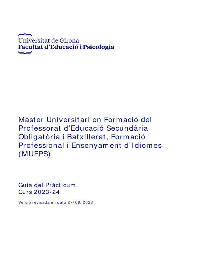 Guia de Pràcticum | PDF