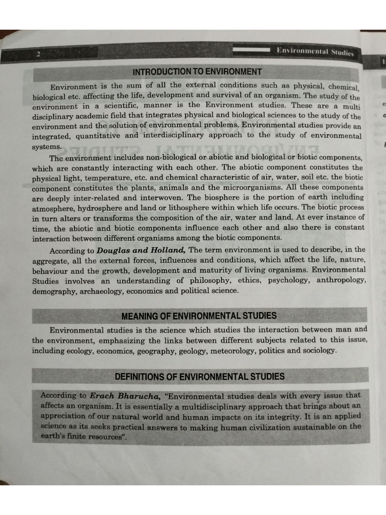 Evs Notes Pdf