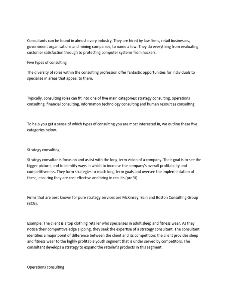 Consultants can-WPS Office | Download Free PDF | Consultant | Retail