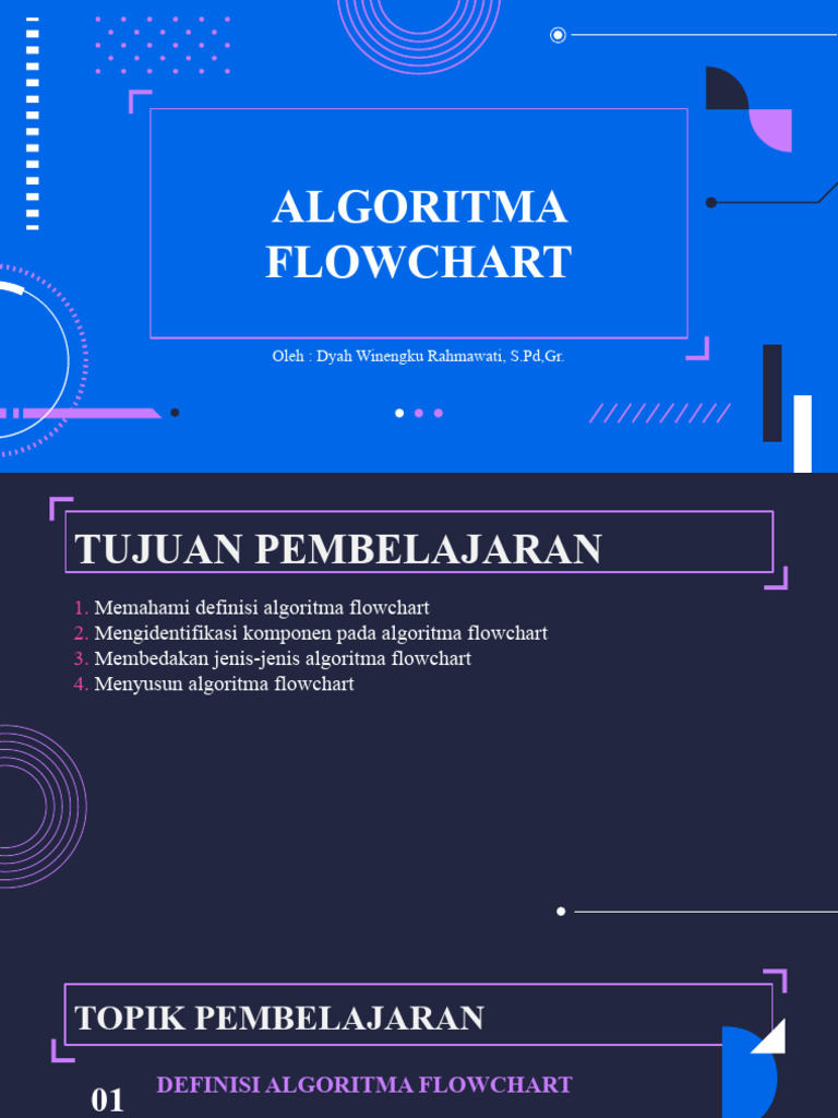 Penulisan Algoritma Flowchart Part 01 (Siswa) | PDF