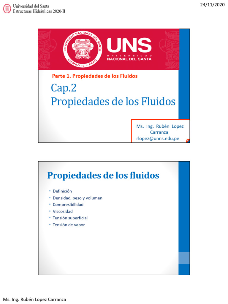Cap 02 Propiedades de Fluidos | PDF | Líquidos | Gases