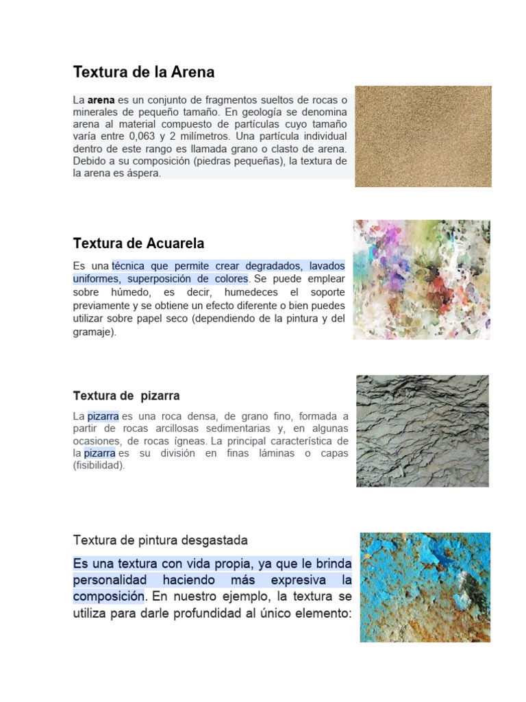 Textura de la Arena | PDF | Arena | Roca (geología)