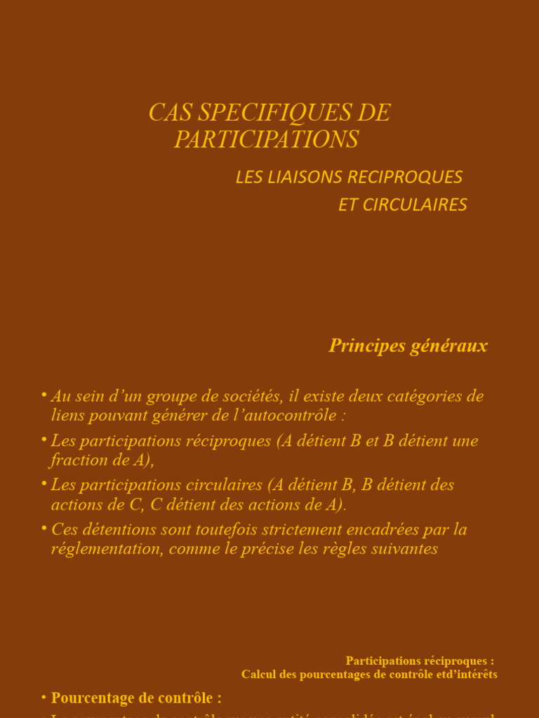 CAS PARTICULIERS | PDF | Pourcentage