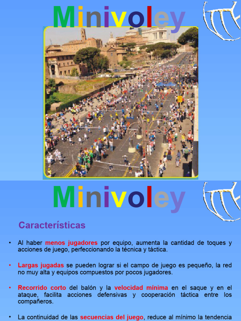 El Minivoley - PPSX | PDF | Vóleibol