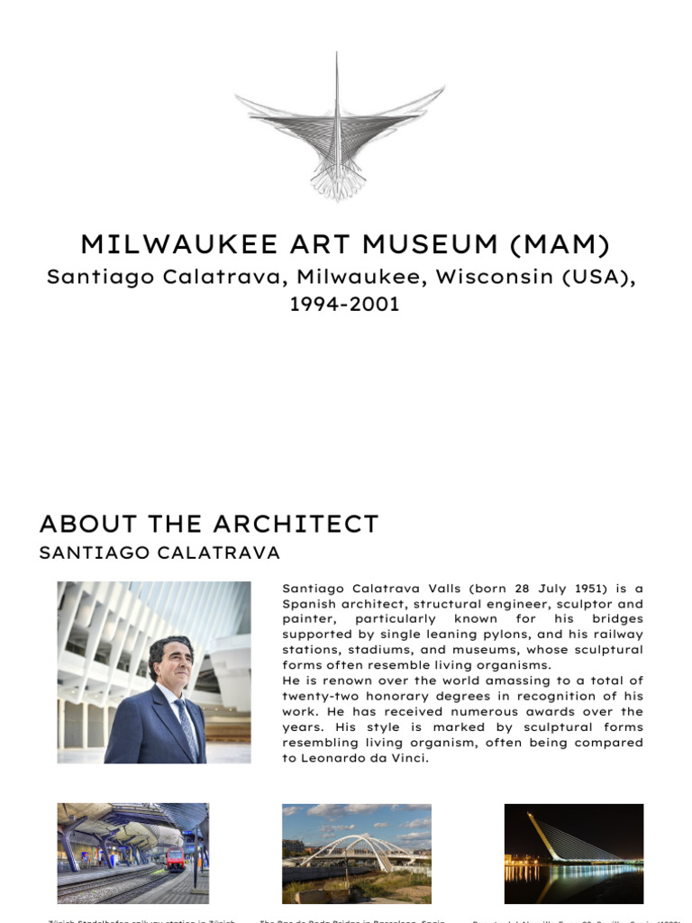 Milwaukee Art Museum Structures | PDF | Architectural Design | Architecture