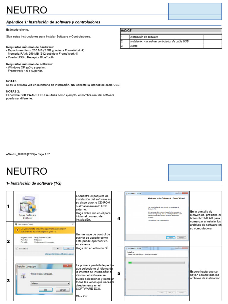 Manual Instalacion Soft. Appendix#ESP | PDF | Microsoft Windows | Software Manual Instalacion Soft. Appendix#ESP | PDF | Microsoft Windows | Software