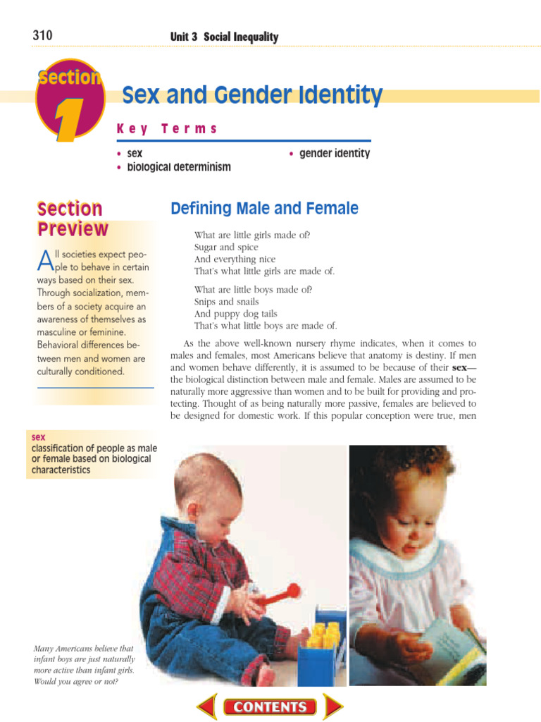 Sex and Identity PDF | PDF | Gender | Gender Studies